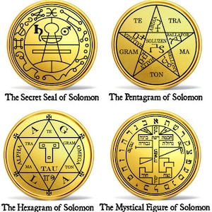 King Solomon 44 PLANETARY PENTACLES | Planetary Seals, Wealth, Health ...