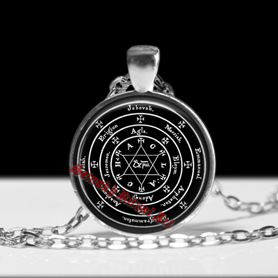 The Grand Pentacle of Solomon Pendant, Adonai, Elohim, Tetragrammaton ...