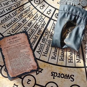 Meditation Mat With 72 Angels of Shemhamphorash and Tarot ...