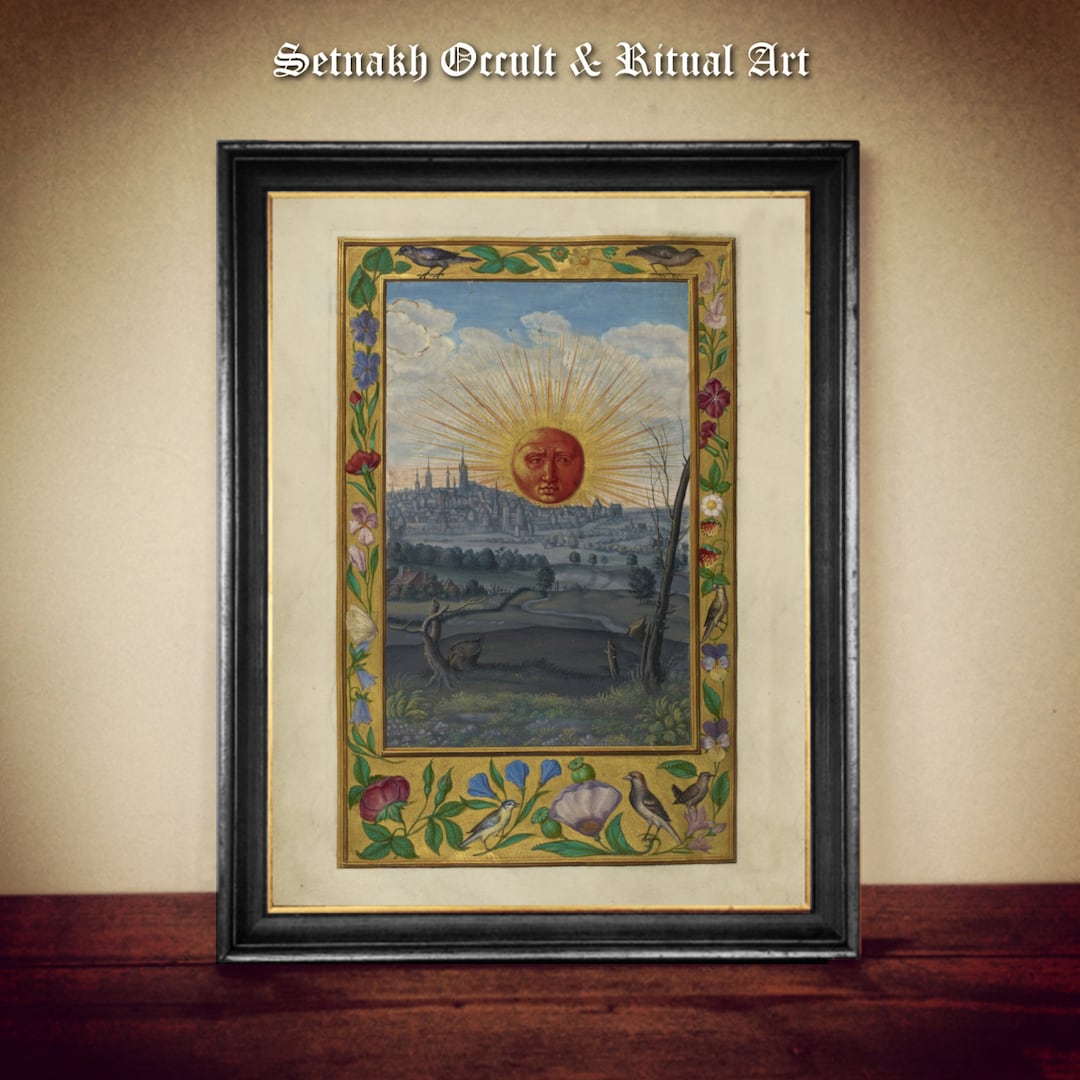 Sun Depiction From 'splendor Solis' ('the Splendor of the Sun ...