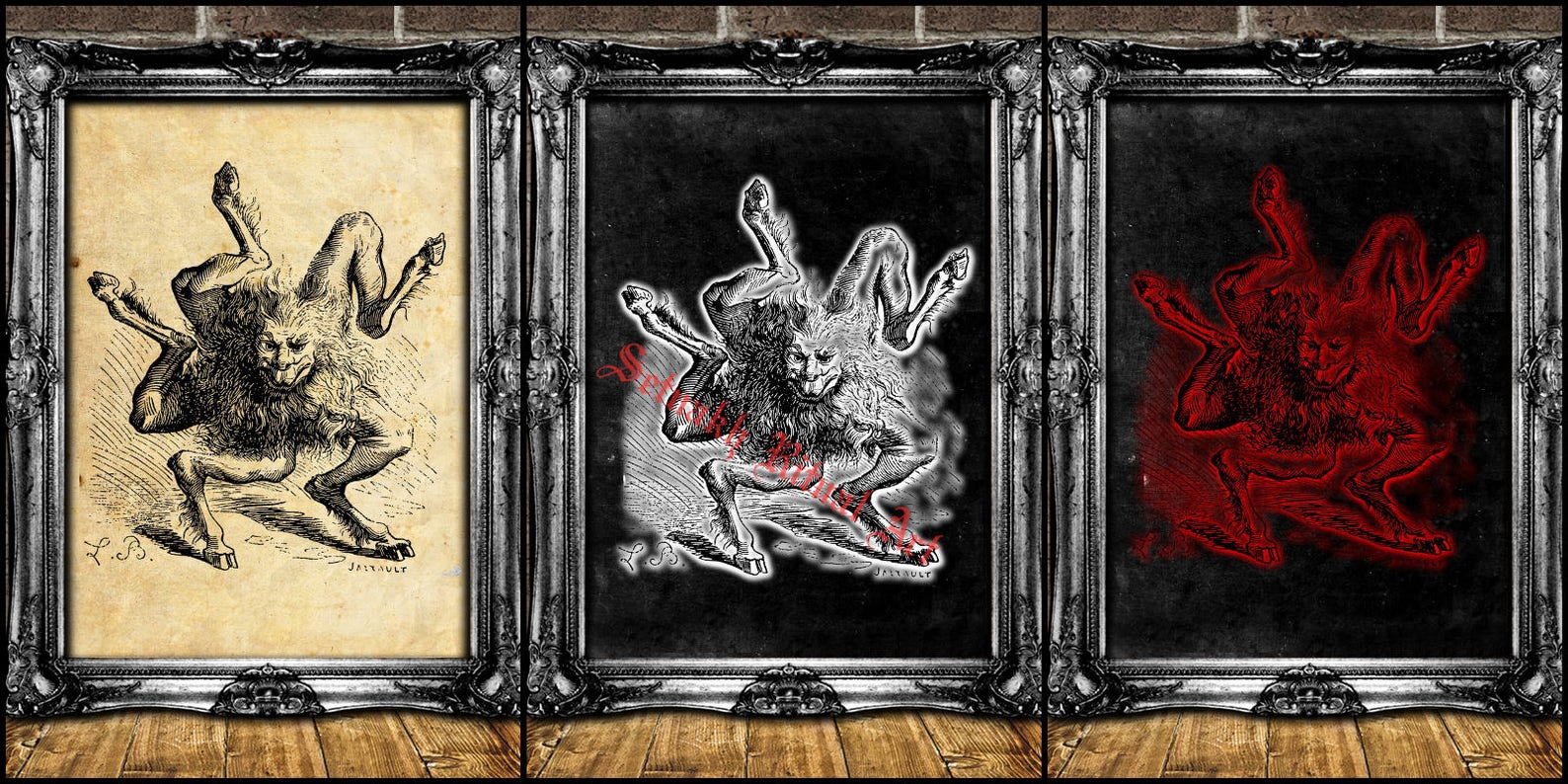 10 Buer Demon Print, Goetia Poster, Lemegeton Demon, the Lesser Key ...