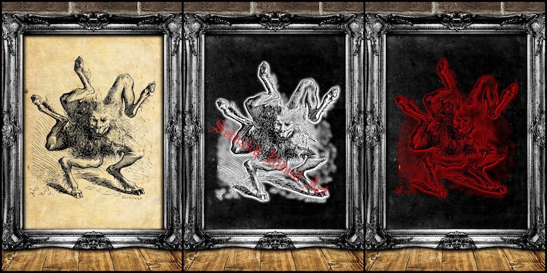 10 Buer Demon Print, Goetia Poster, Lemegeton Demon, the Lesser Key ...