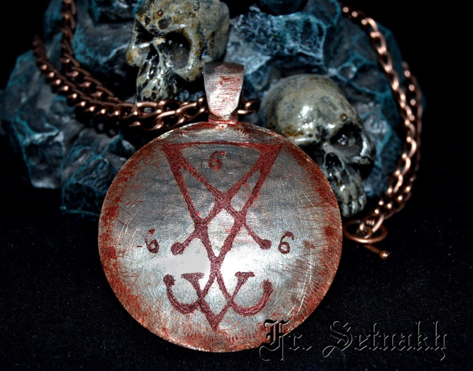 LUCIFER SIGIL PENDANT Luciferian Chaos, Vampiric, Occult, Magic ...
