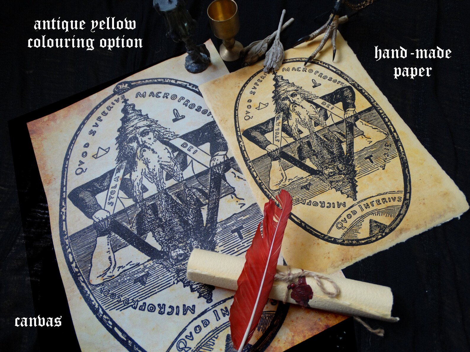 Eye of Provenance and Pyramid Print, Illumiinati Symbol, Antique Print ...