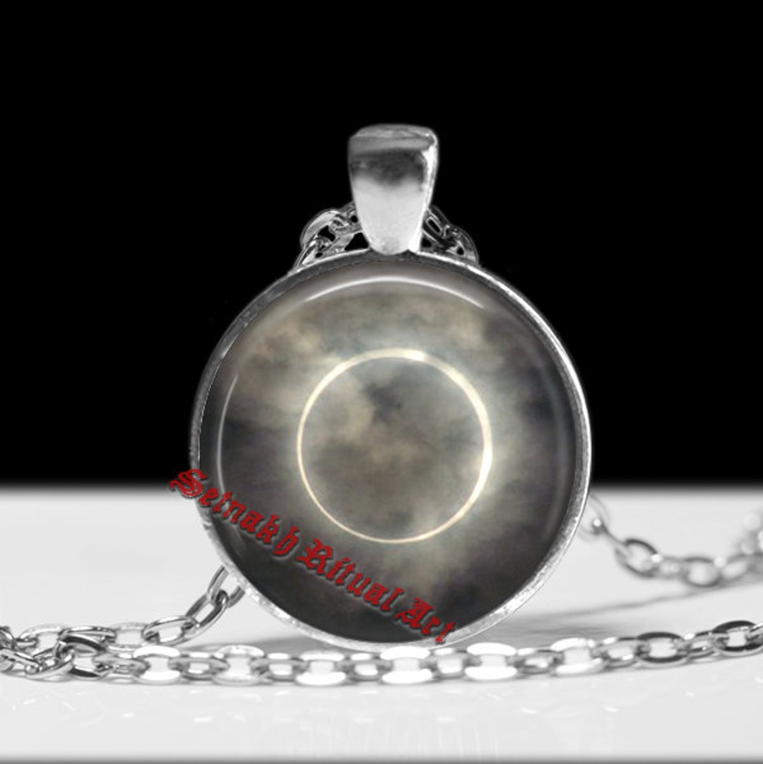 Solar Eclipse Pendant, Occult Wiccan Pendant, Ritual Necklace, Magic ...