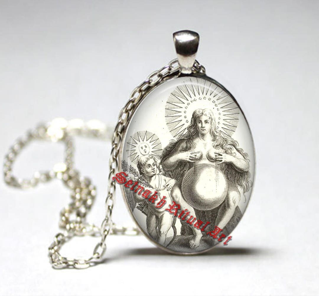 Alchemy Pendant, Shakti Jewelry, Śakti Amulet, Magic Necklace ...