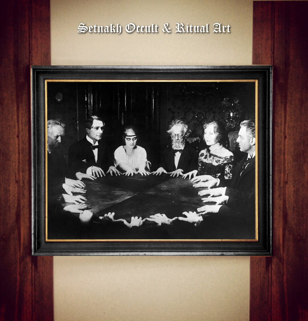 Antique Séance Print, Spiritualism Photograph, Occult Gothic Home Decor ...