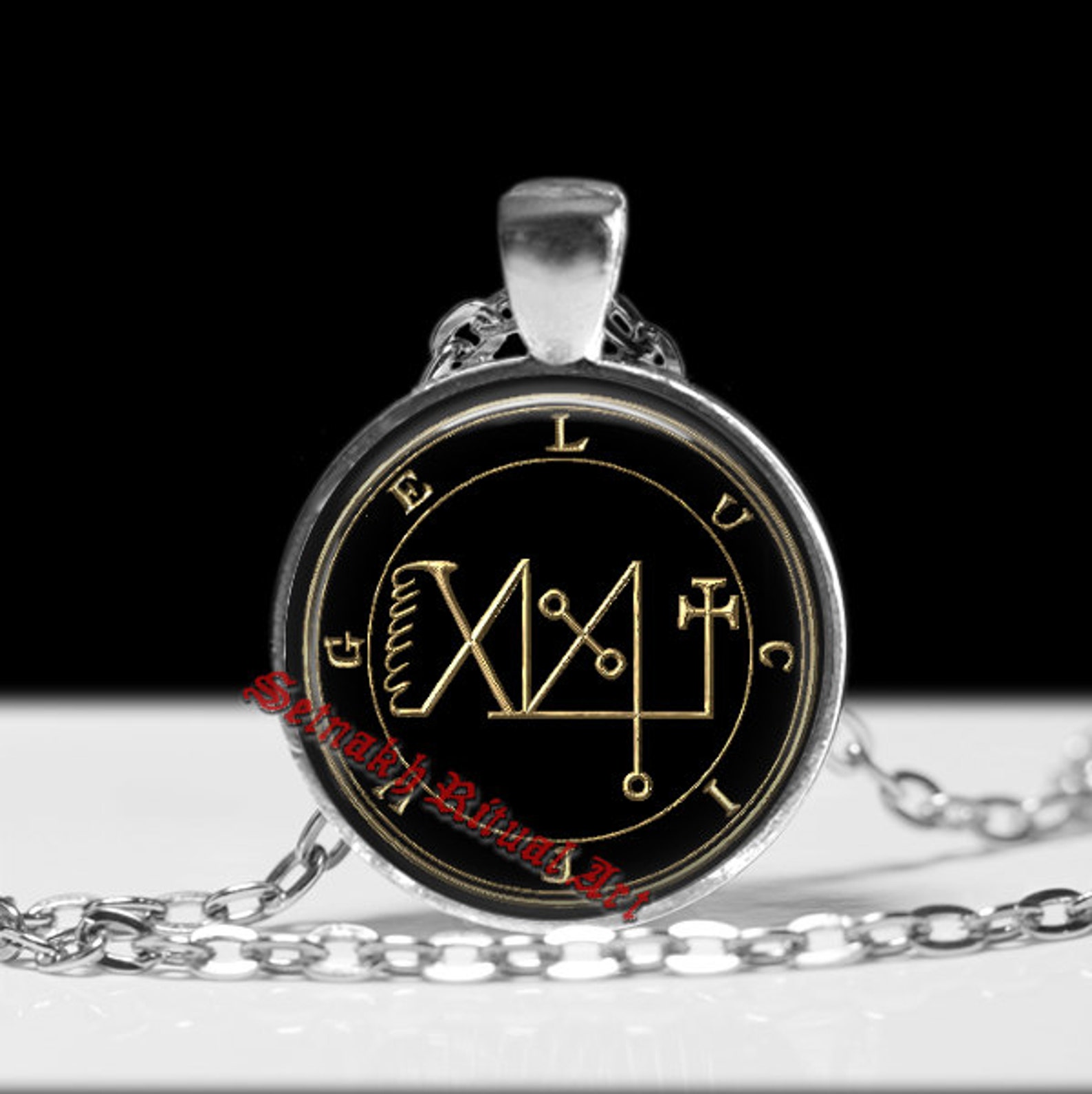 41 FOCALOR / LUCIFUGE Demon Seal Pendant, Goetia Sigil Necklace ...