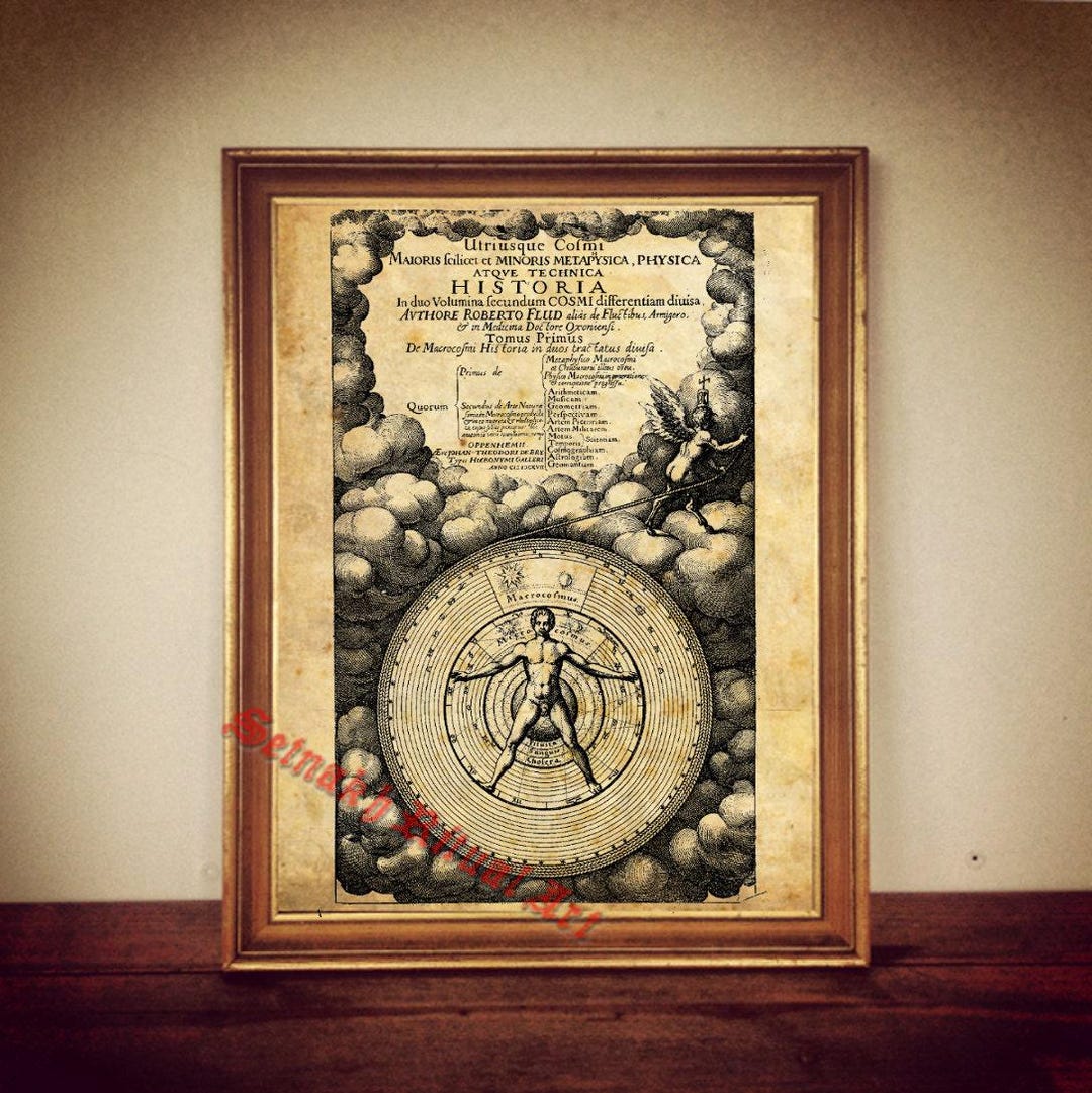 Robert Fludd Print, Cosmic Alchemy Art, Occult Esoteric Poster #21 - Etsy