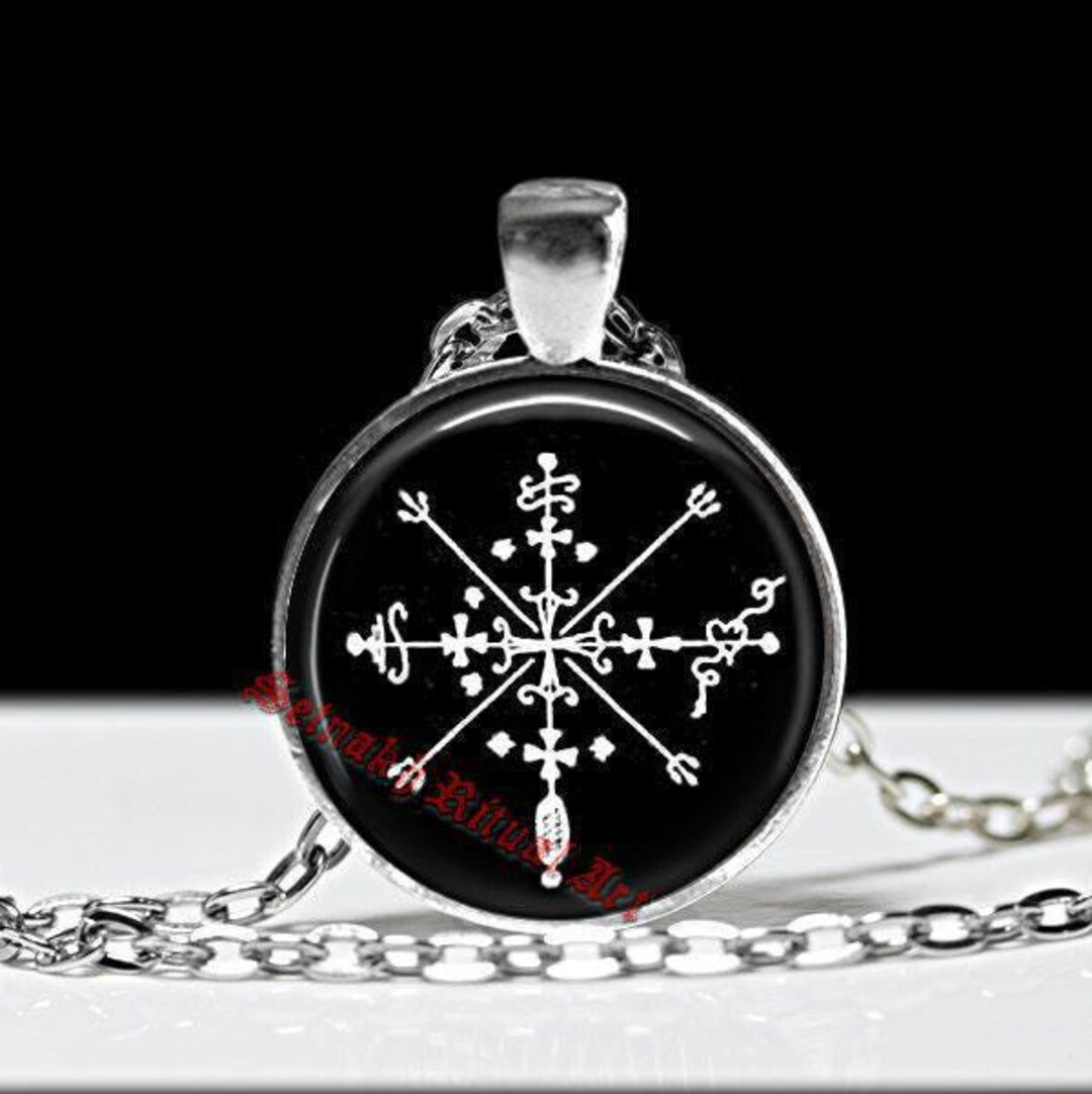 Baron Samedi Veve Pendant, Voodoo Talisman, Occult Pendant, Ritual ...