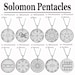 44 King Solomon Pentacles - Choose One - Talisman Necklace | Stainless ...