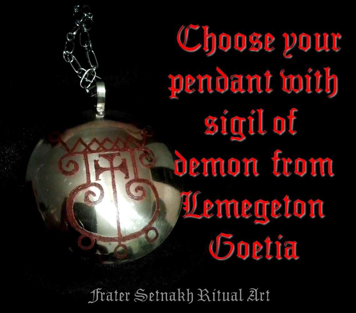 Goetia Medallion Demon Sigil Talisman King Solomon - Etsy