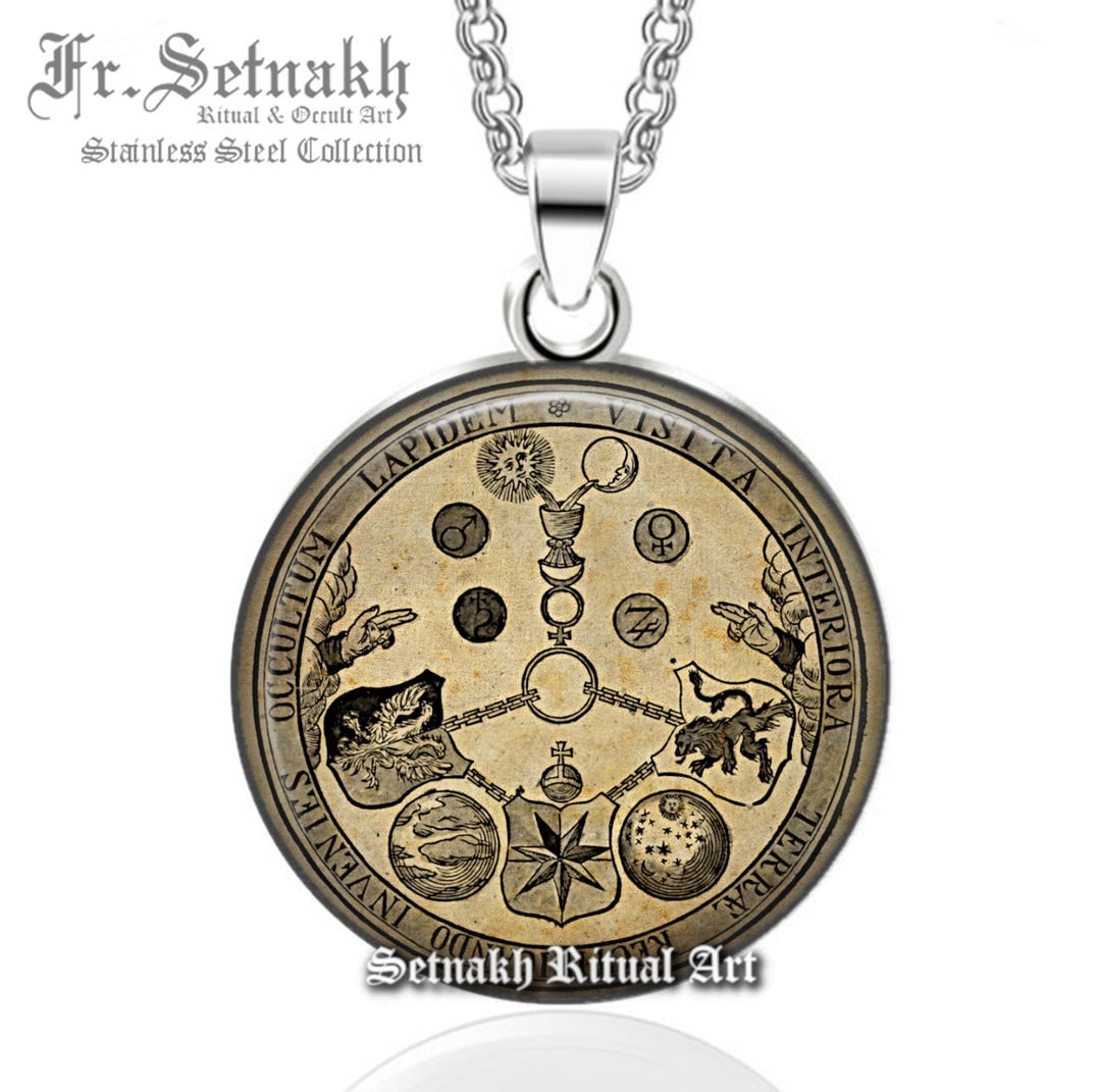 VITRIOL Alchemical Talisman – Hermetic Symbol Pendant #241 - Etsy