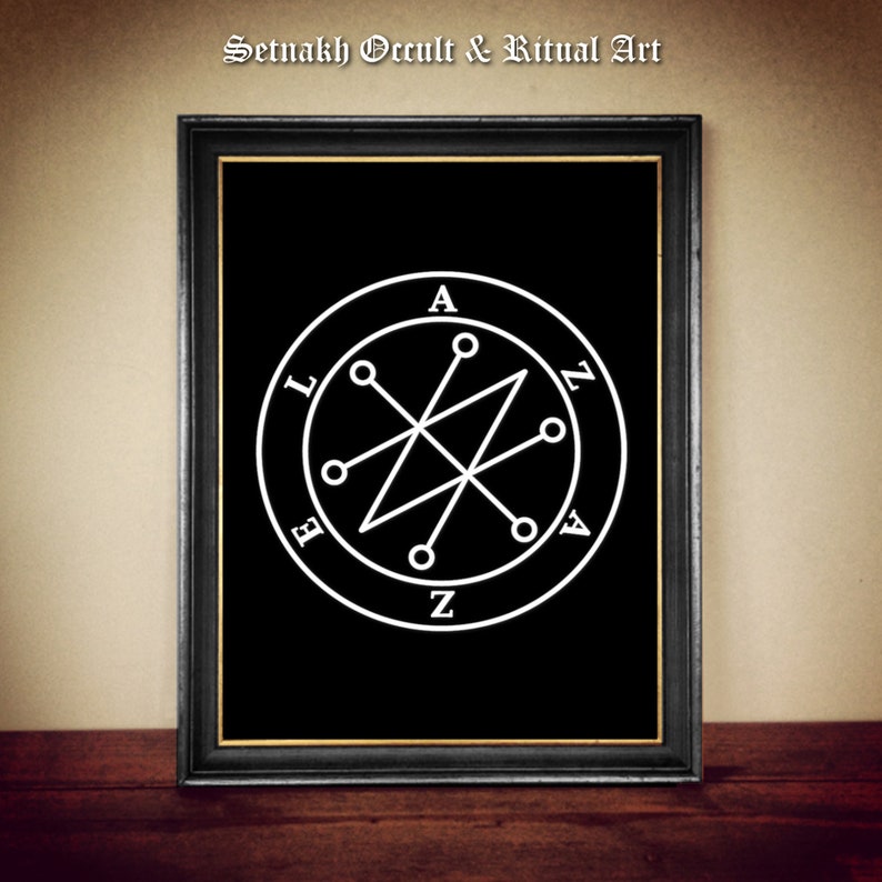 Seal of Azazel Demon Print | Revealed to the People the Art of Warfare ...