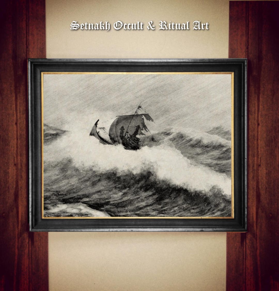 Seafaring Draugr Monster by Theodor Kittelsen | Antique Norse Mythology ...