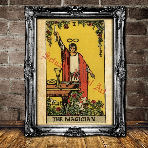 The Magician Tarot Art - Etsy