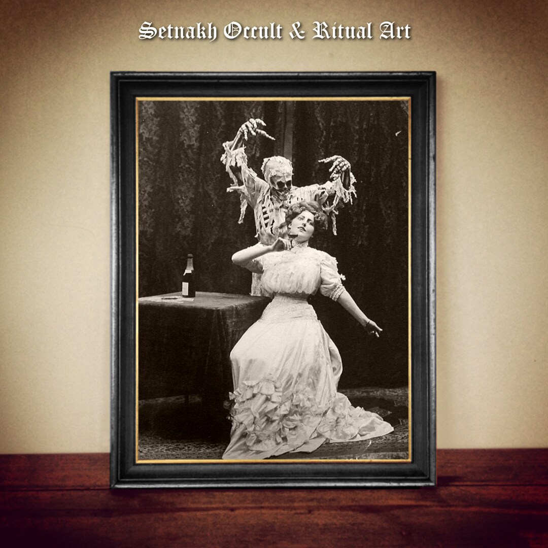 Vintage, Victorian Play 'death and the Lady' 1906, Dark Art, Occult ...