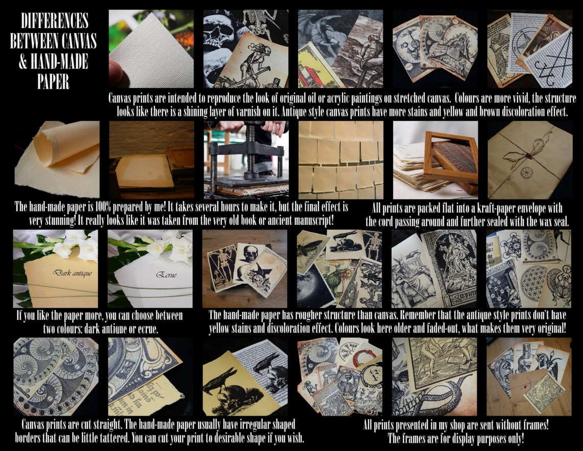 Occult Print PROMOTION Occult Art Occult Poster Dark Art - Etsy