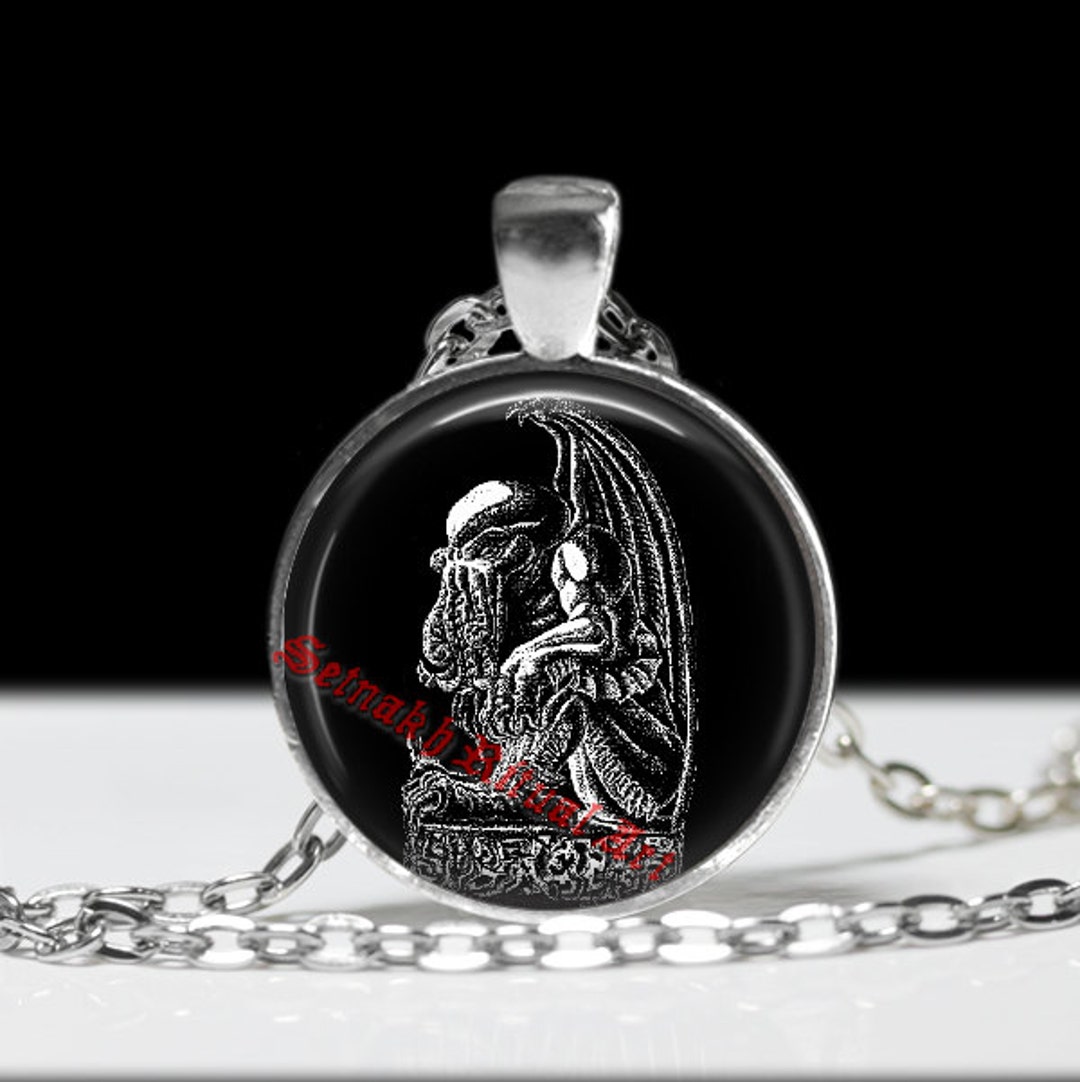 Cthulhu Pendant, H.P. Lovecraft, Necronomicon Jewelry, Magic Amulet ...