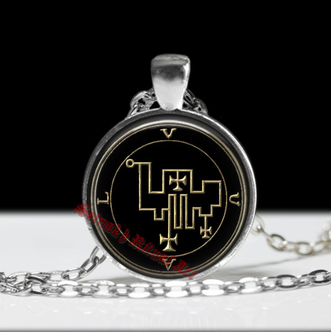 47 VUAL Demon Seal Pendant, Goetia Sigil Necklace, Lemegeton Jewelry ...
