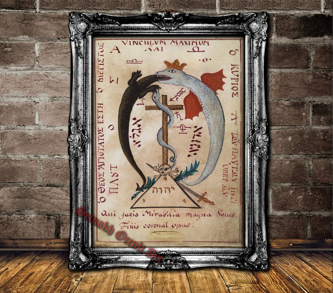 A Red-winged Dragon Wearing a Gold Crown and Devouring a Lizard, From ...