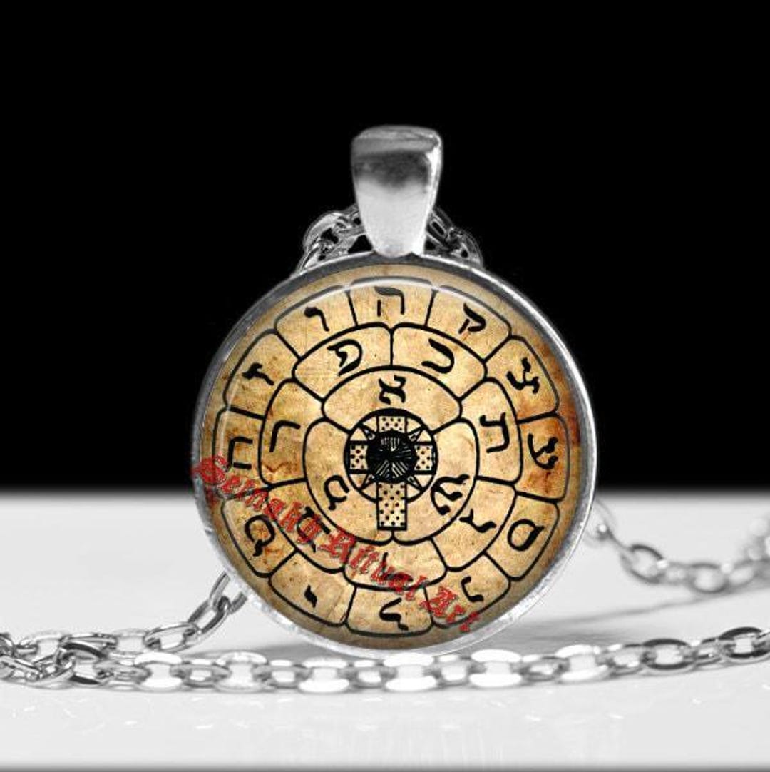 Rosicrucian Rose Pendant, Cross Necklace, Rose Jewelry, Occult Pendant ...