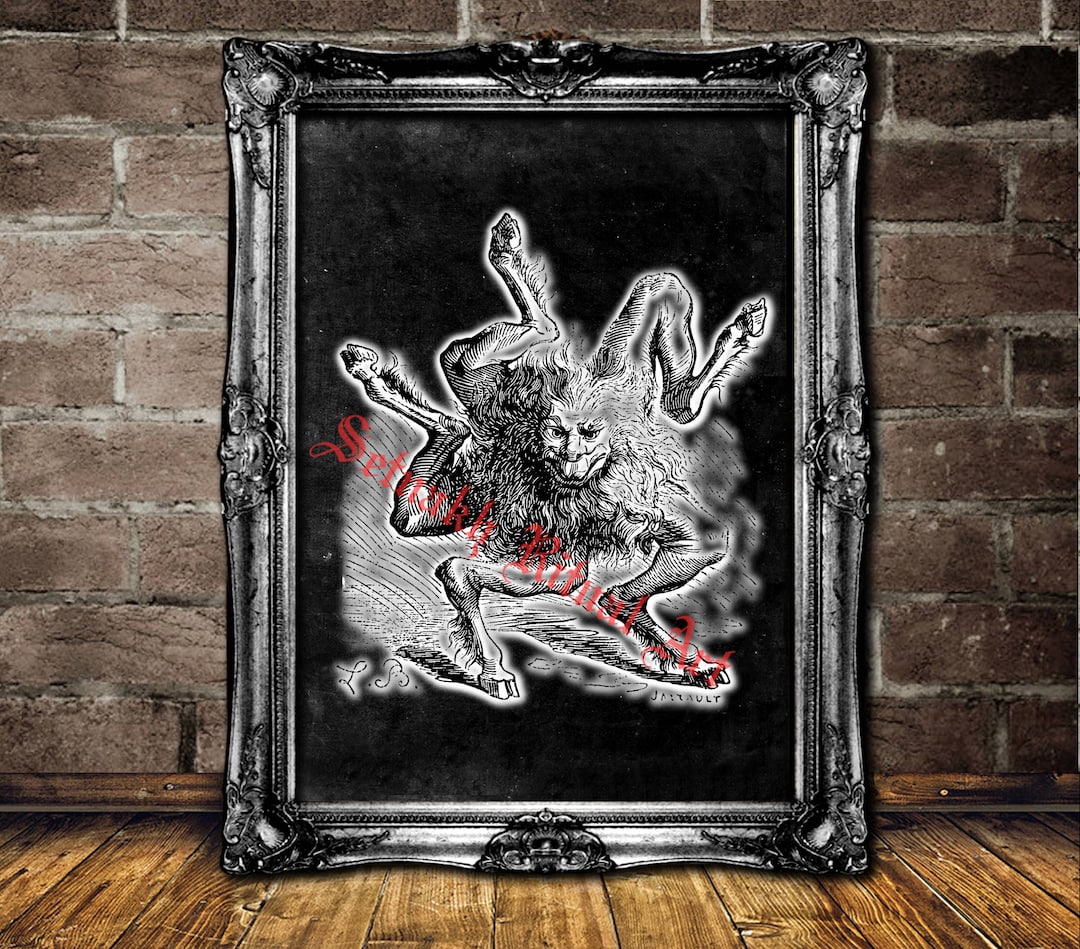 10 Buer Demon Print, Goetia Poster, Lemegeton Demon, the Lesser Key ...
