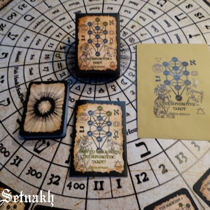 The Sephirothic Tarot - Deck of Cards, Tree of Life, Meditation Mat ...