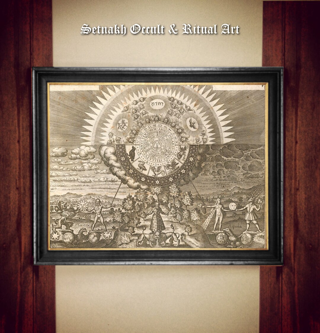 The Microcosm and the Macrocosm, Astrology Print, Alchemy Poster ...