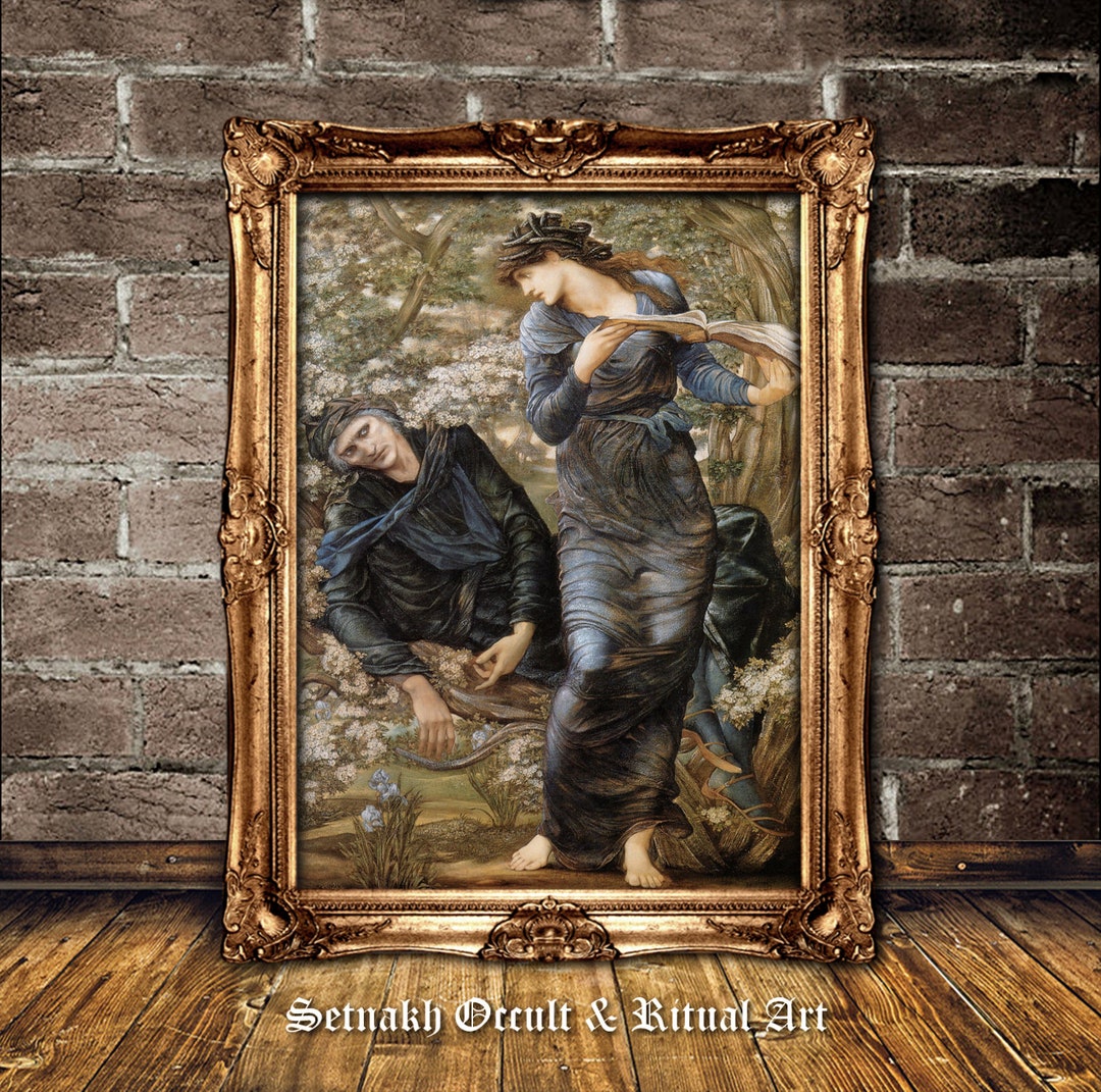 Enchanted Wizard Merlin Print, Myrddin Poster, Arthurian Legends ...