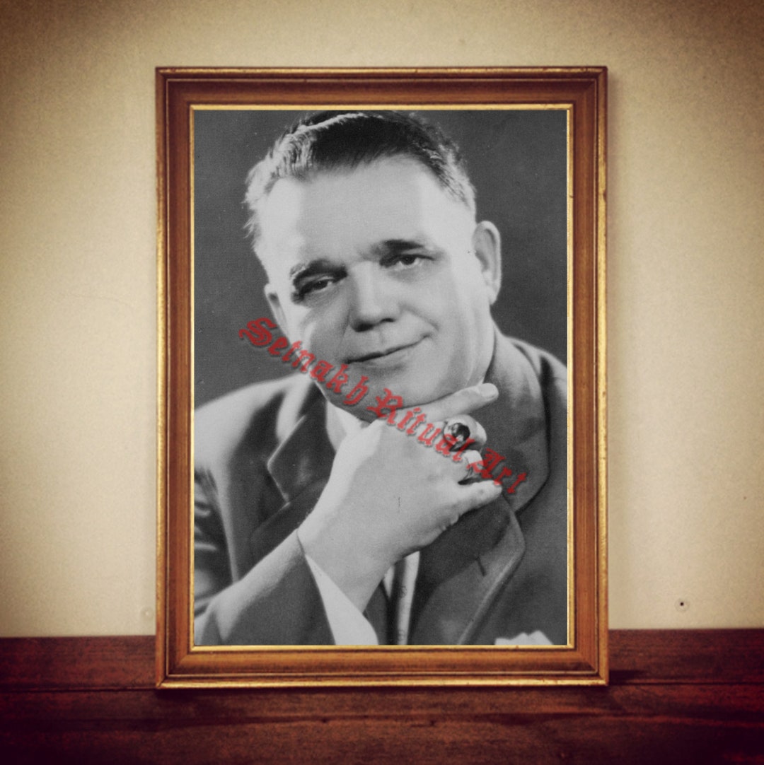 Franz Bardon Portrait, Famous Occultist Print, Hermetic Magic, Teacher ...