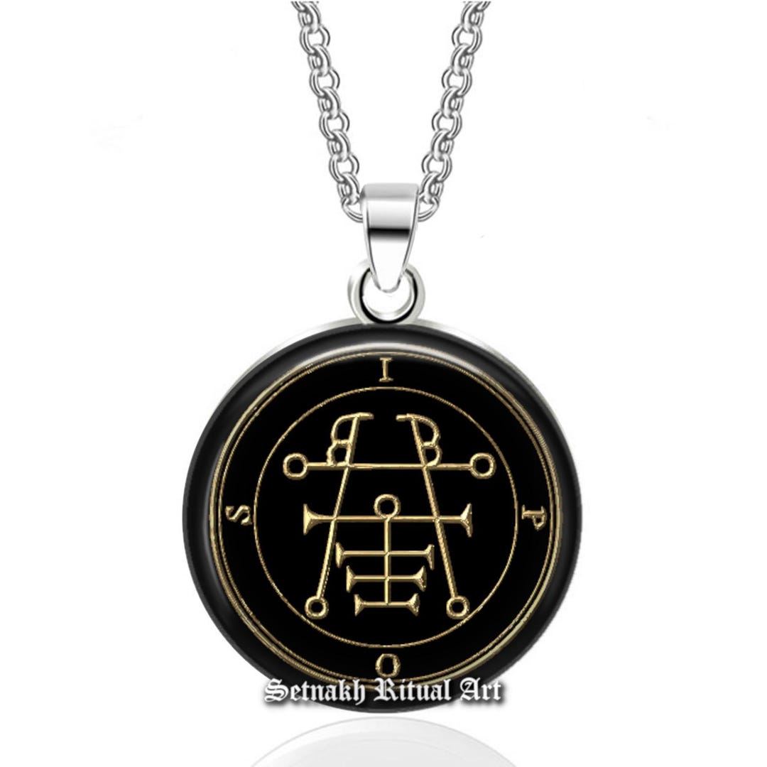 22 IPOS Demon Seal Pendant, Goetia Sigil Necklace, Lemegeton Jewelry ...