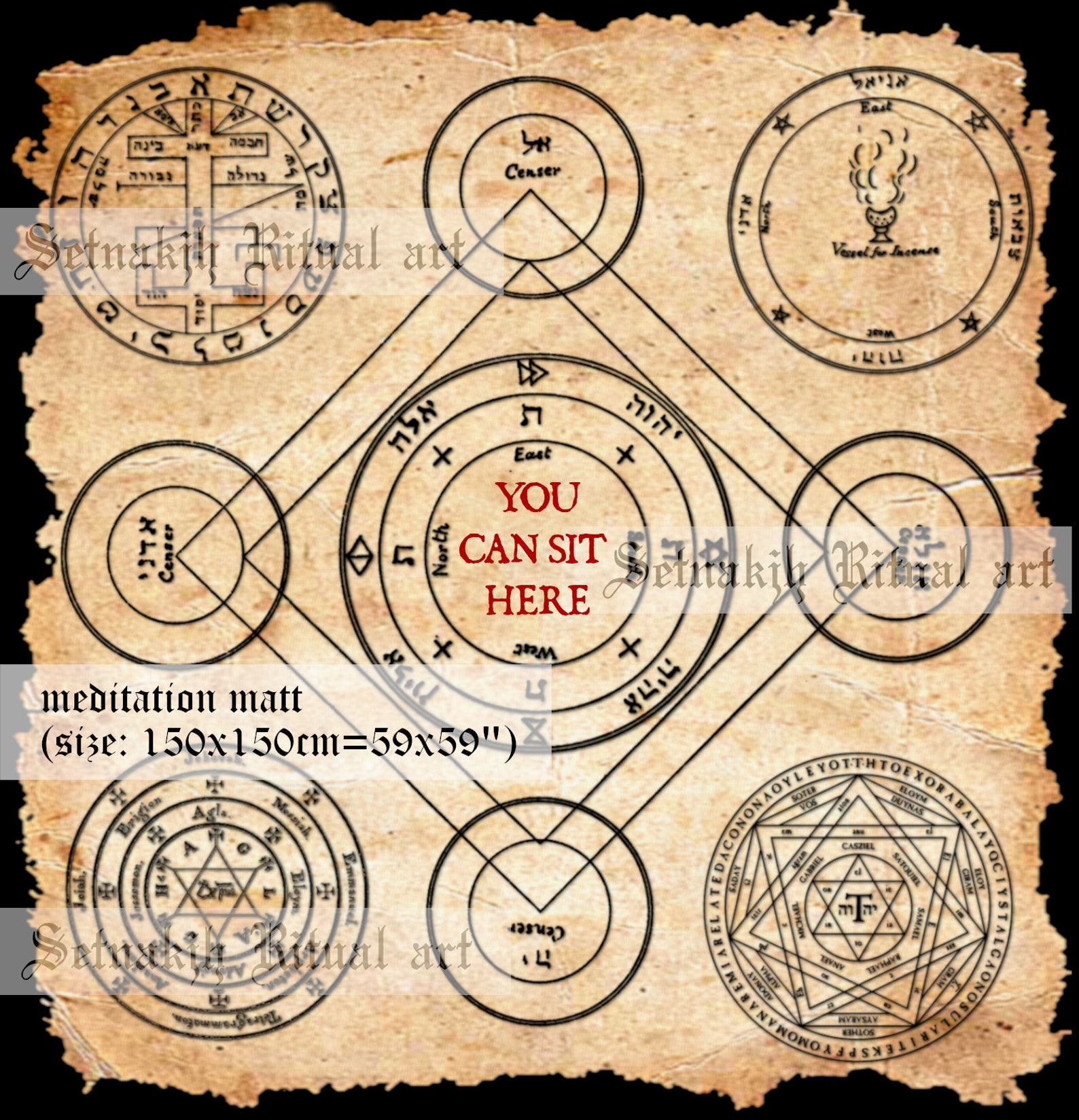 Meditation Mat for Solomon Magick Operations Pre-orders - Etsy