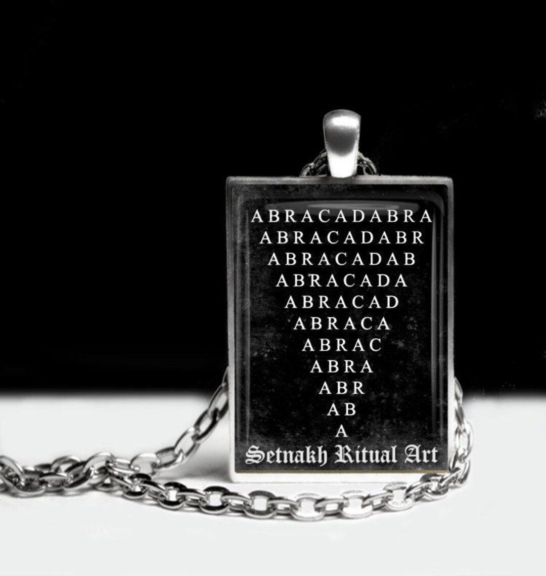 Wealth & Health Abracadabra Talisman, Amulet to Get Rid of Illness ...