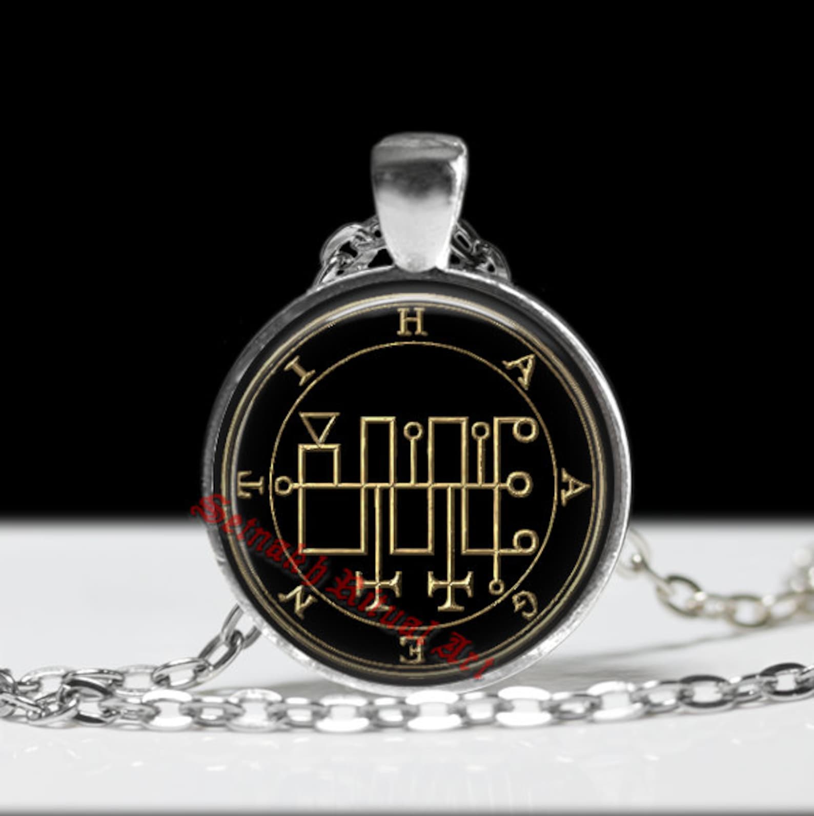 48 HAAGENTI Demon Seal Pendant Goetia Sigil Necklace - Etsy