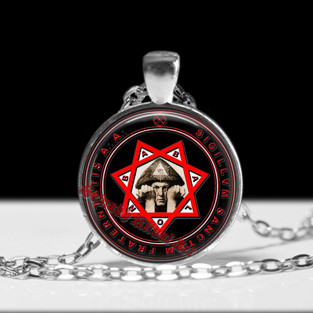Crowley Seal Pendant, Mark of the Beast Amulet, Star of Babalon ...