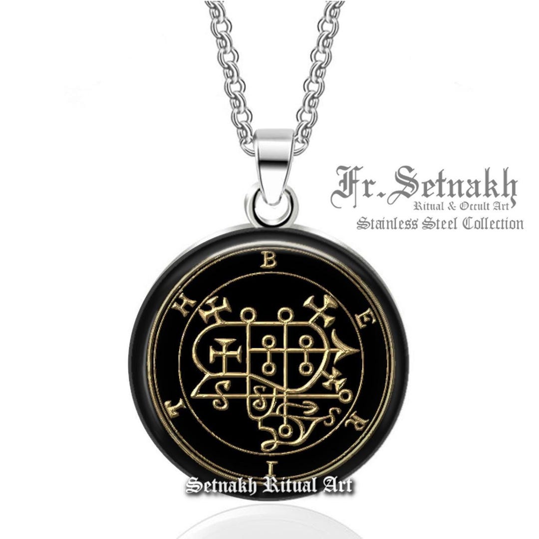 28 BERITH Demon Seal Pendant, Goetia Sigil Necklace, Lemegeton, Lesser ...