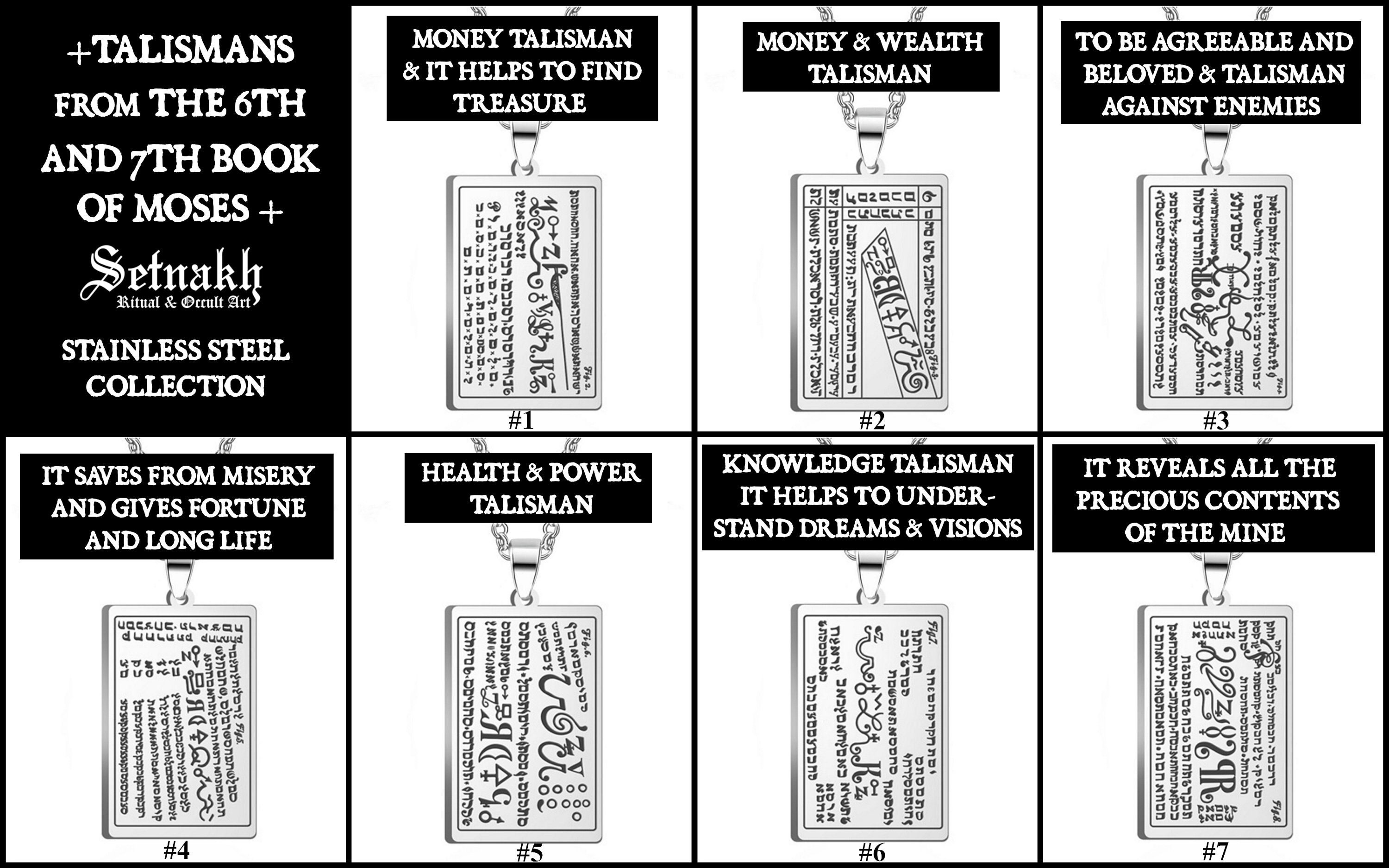 The Seven Seals From the 6th & 7th Book of Moses Money - Etsy UK