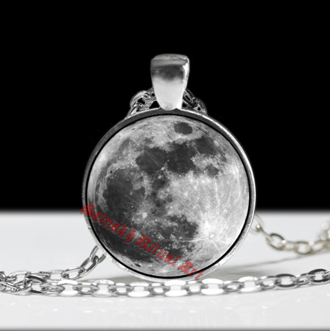Fullmoon Pendant, Moon Jewelry, Gothic Jewelry, Crescent Moon, Wolf ...