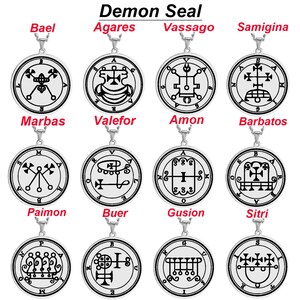 The Seals of the 72 Goetia Demons From the Lesser Key of Solomon 1-36 ...