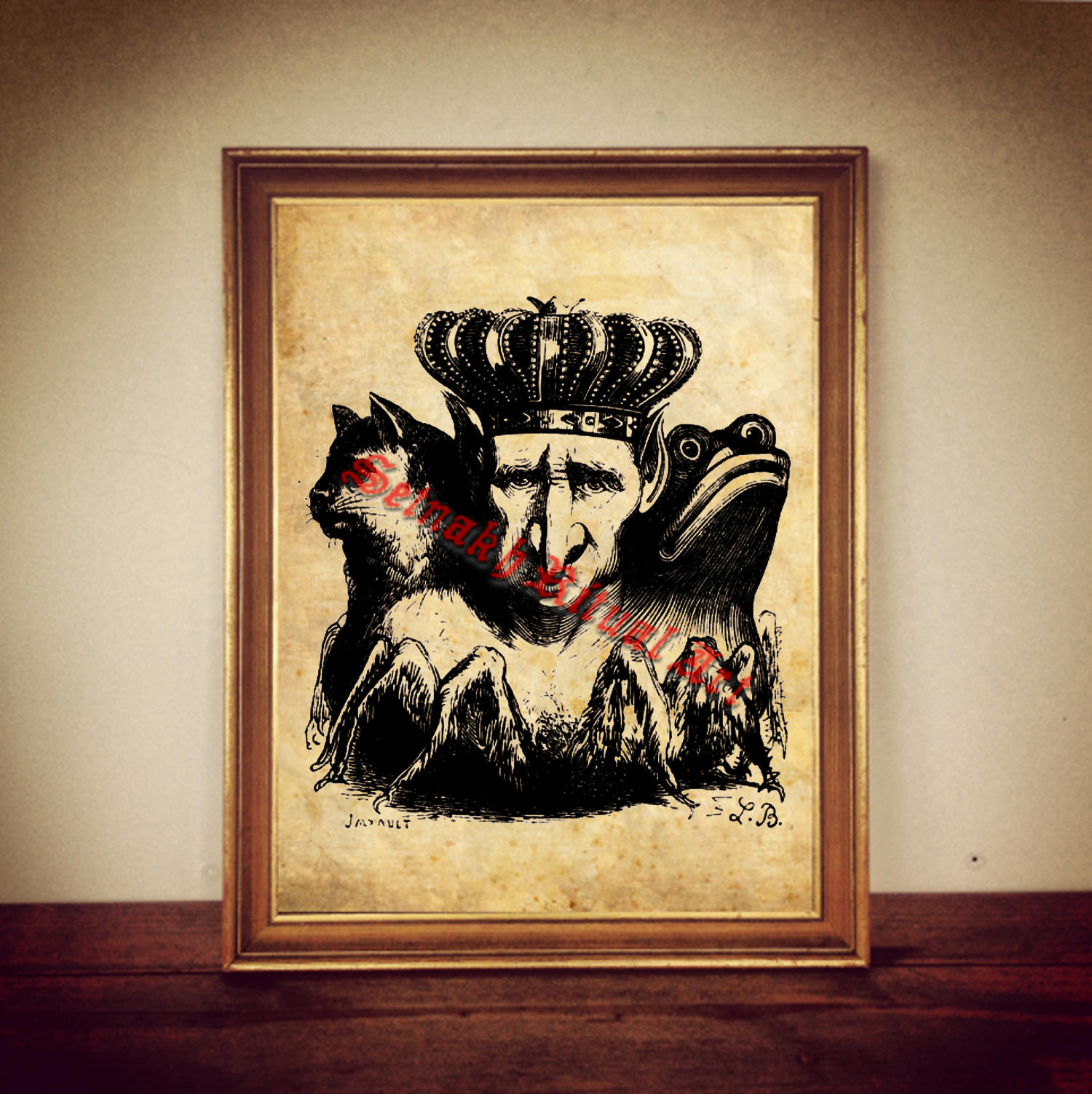 1 BAEL BAAL Demon Seal Print Goetia Sigil Poster Lemegeton - Etsy