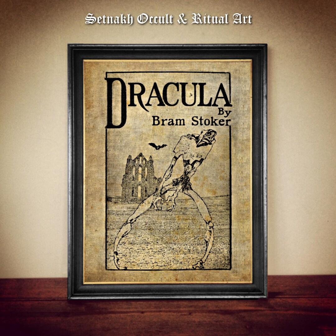 Dracula by Bram Stoker Front Page Print 1897 Gothic Horror Novel by ...