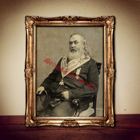 Albert Pike Print Freemasonry Poster Freemason Grand Lodge | Etsy