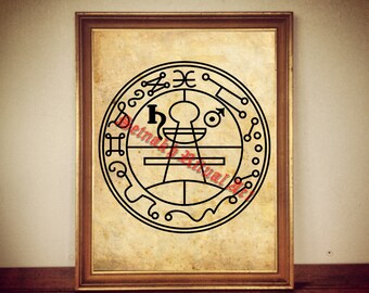 72 Demons of Solomon Art Print the Lesser Key of Solomon - Etsy