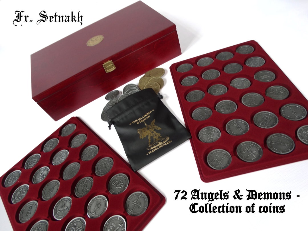 Goetia Demons & Shemhamphorash Angels: Collectible Coins Set of 72 ...