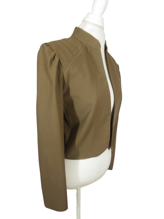 1980s Brown Bolero Jacket Cropped Jacket Fully Lined … - Gem