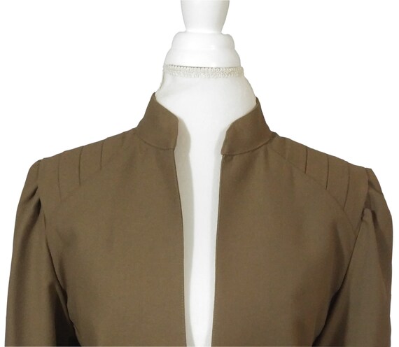 1980s Brown Bolero Jacket Cropped Jacket Fully Lined … - Gem