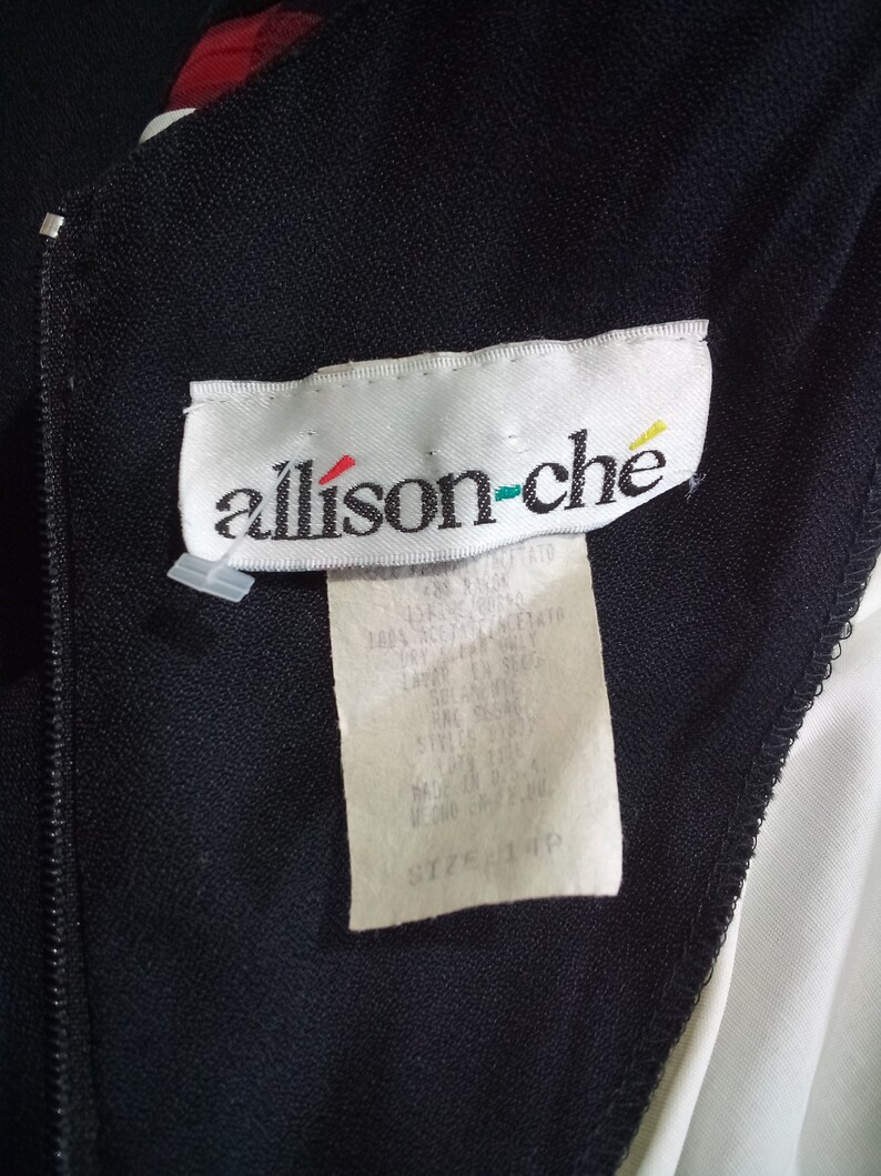 80s Allison-che Dress Faux Shirt/vest Combo / Cottagecore Maxi Dress ...