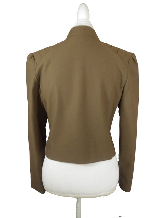 1980s Brown Bolero Jacket Cropped Jacket Fully Lined … - Gem