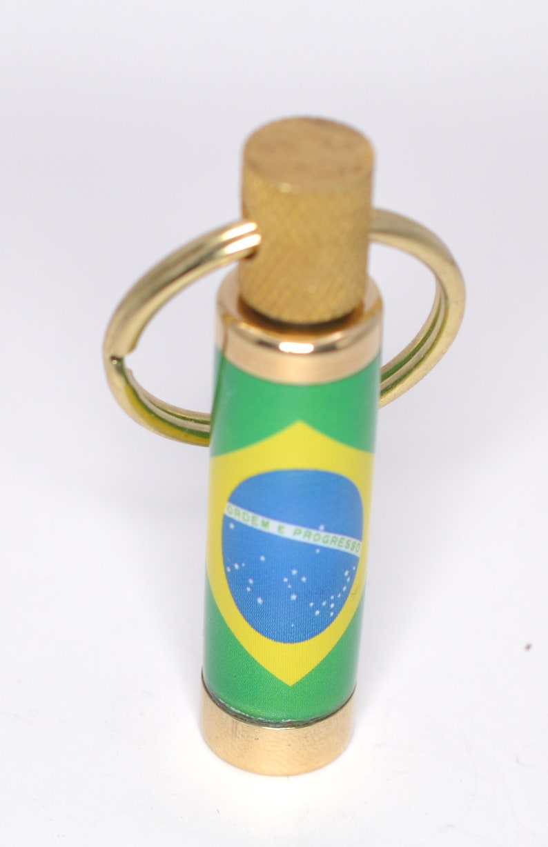 LDS Consecrated Oil Vial With the Brazlian Flag Key Chain - Etsy